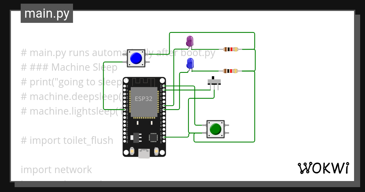 flush 2.0 - Wokwi ESP32, STM32, Arduino Simulator