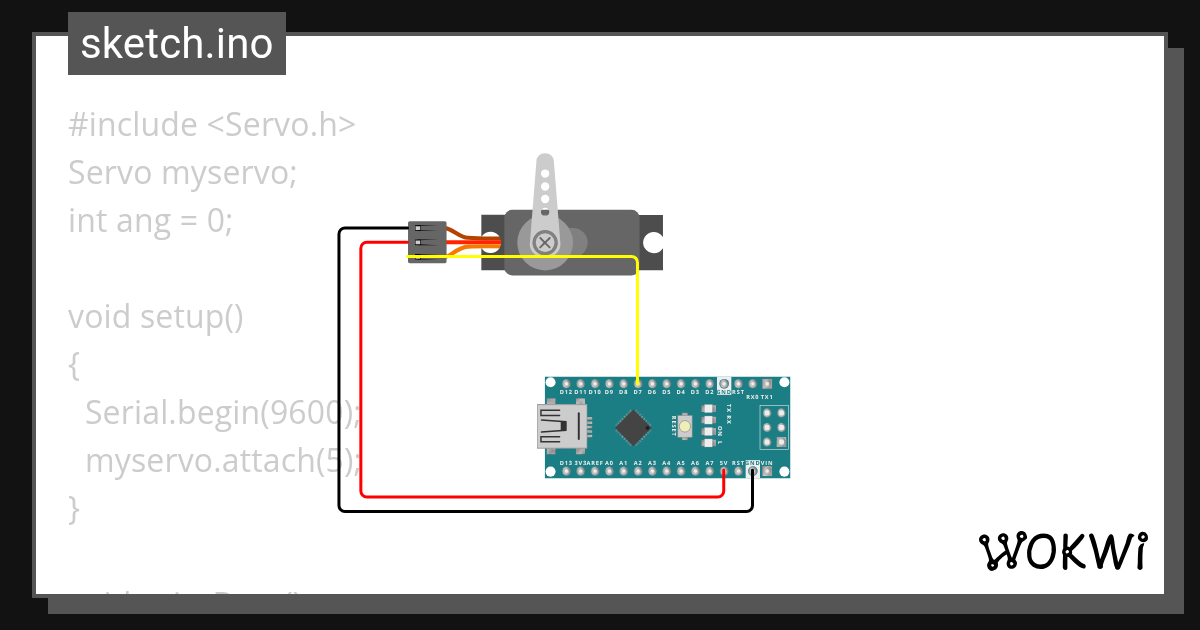 Servo Wokwi Esp32 Stm32 Arduino Simulator