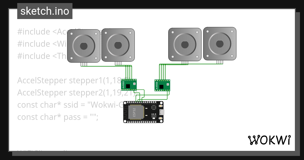 fyp stepper motor z axis - Wokwi ESP32, STM32, Arduino Simulator