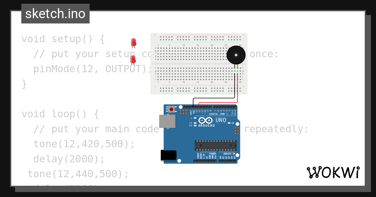 Buzz Con Suono Wokwi Esp32 Stm32 Arduino Simulator 