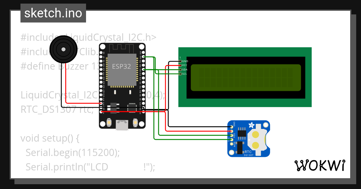 1120405電子三甲03林彥宇第五次作業單晶片微處理機實習重修 Esp32鬧鐘小專題 Wokwi Esp32 Stm32 Arduino Simulator 5653