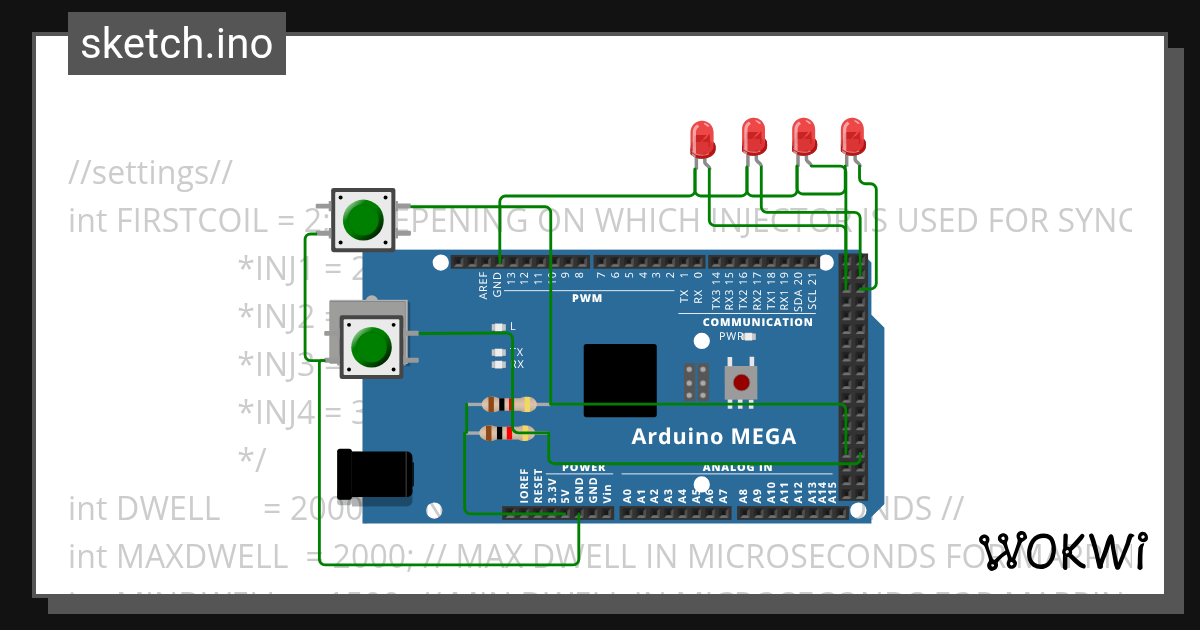 mega - Wokwi ESP32, STM32, Arduino Simulator