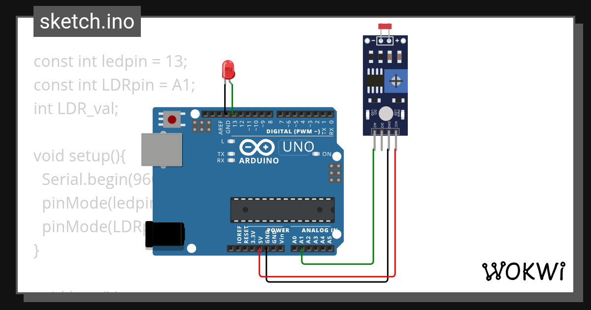40 LDR (Shadow Detection) - Wokwi ESP32, STM32, Arduino Simulator 40 LDR (Shadow Detection) - Wokwi ESP32, STM32, Arduino Simulator