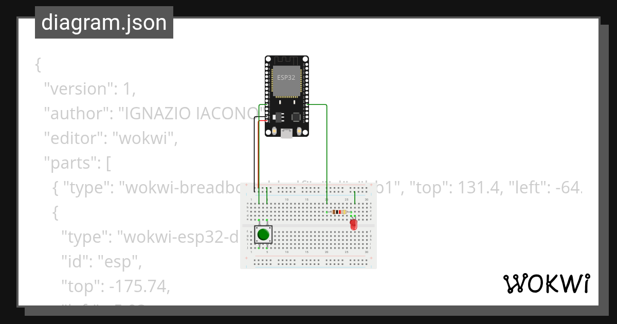 Bottone-Dimmer - Wokwi ESP32, STM32, Arduino Simulator