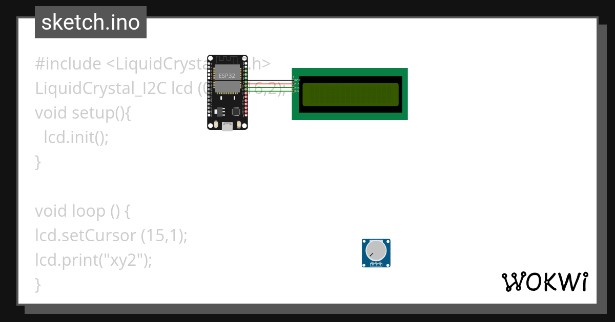 Lcd - Wokwi ESP32, STM32, Arduino Simulator