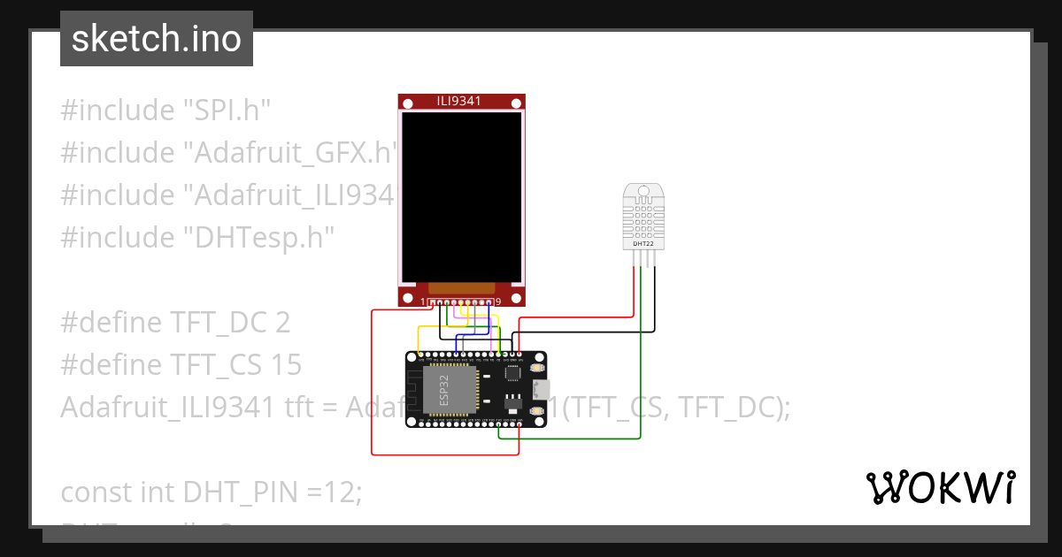 1120406電子三甲09蕭博緯第六次作業單晶片微處理機實習重修 Esp32溫濕度感測器 Wokwi Esp32 Stm32 Arduino Simulator 5904