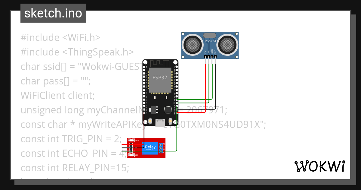 Final Project Ultrasonic Sensor Cloud Wokwi Esp32 Stm32 Arduino 1257