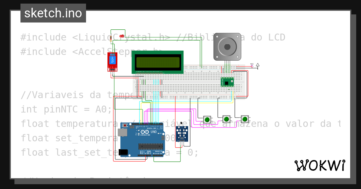 Extrusora V100 Wokwi Esp32 Stm32 Arduino Simulator 4222
