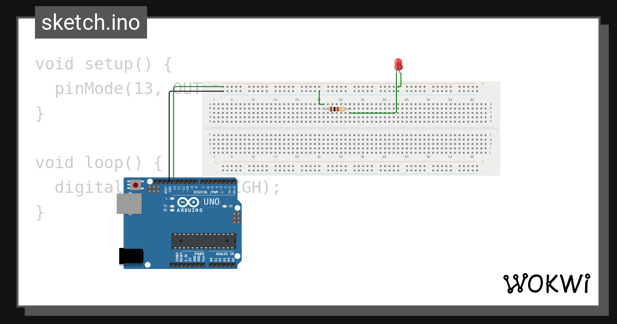 Lampadaire Allumer Wokwi Esp32 Stm32 Arduino Simulator 7273