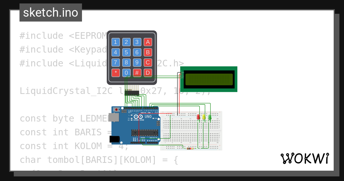 Sec Keypad Wokwi Esp32 Stm32 Arduino Simulator 8594
