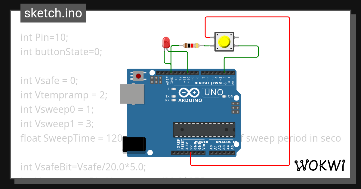 volt sweep - Wokwi ESP32, STM32, Arduino Simulator