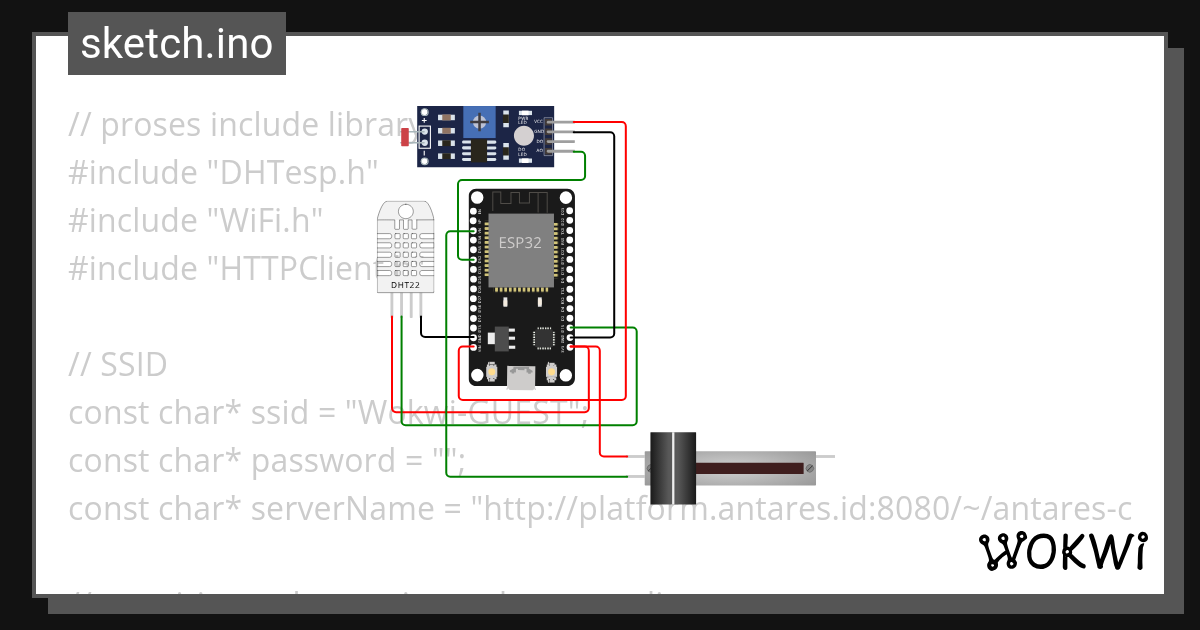 Final Project Sensor - Wokwi ESP32, STM32, Arduino Simulator