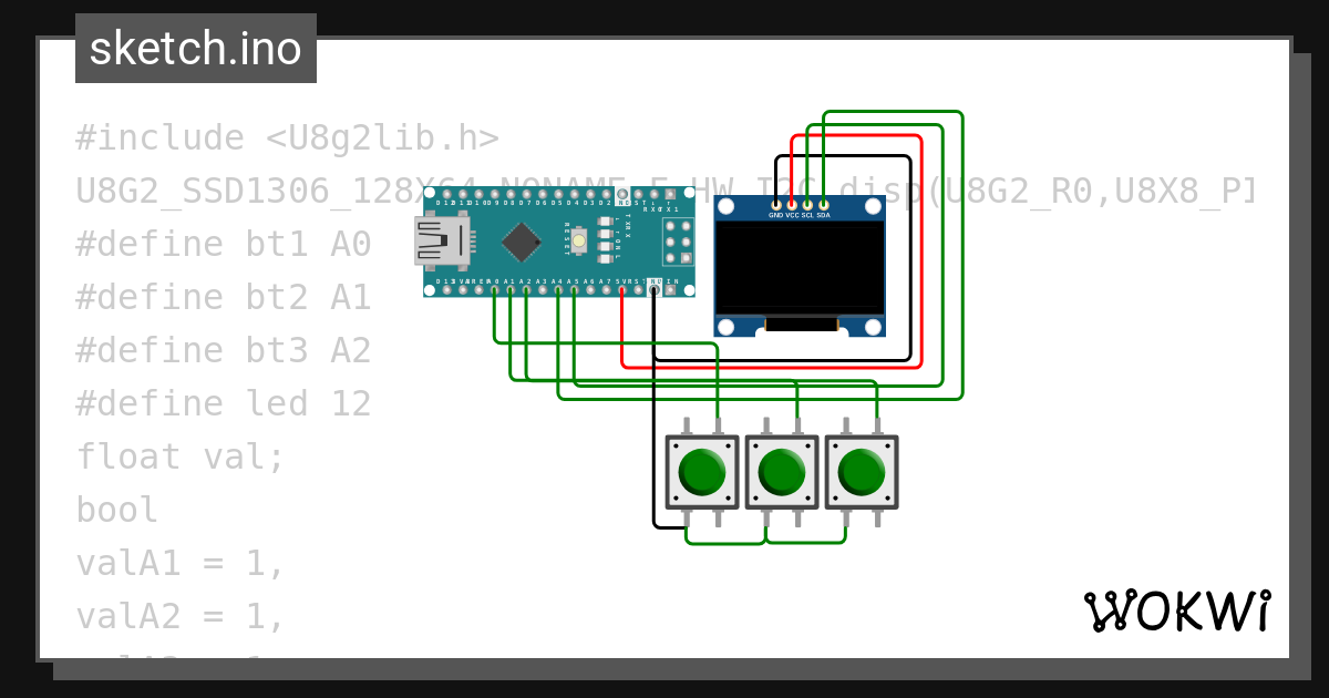 Oled Menu Basic1 Wokwi Esp32 Stm32 Arduino Simulator