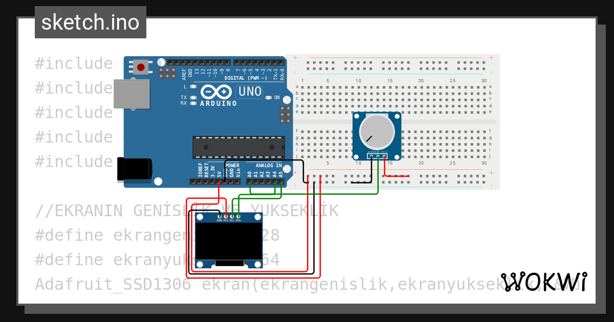 Potansiyometre Ile Yer Degistirme Wokwi Esp32 Stm32 Arduino Simulator 0215