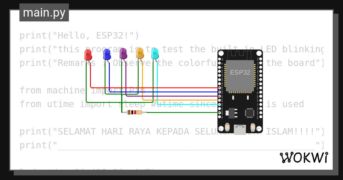 Lampu Rayo Wokwi Esp32 Stm32 Arduino Simulator 8936