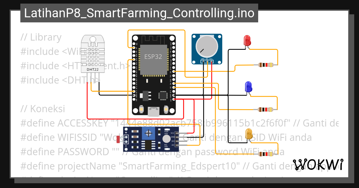 LatihanP8_SmartFarming_Controlling - Wokwi ESP32, STM32, Arduino Simulator