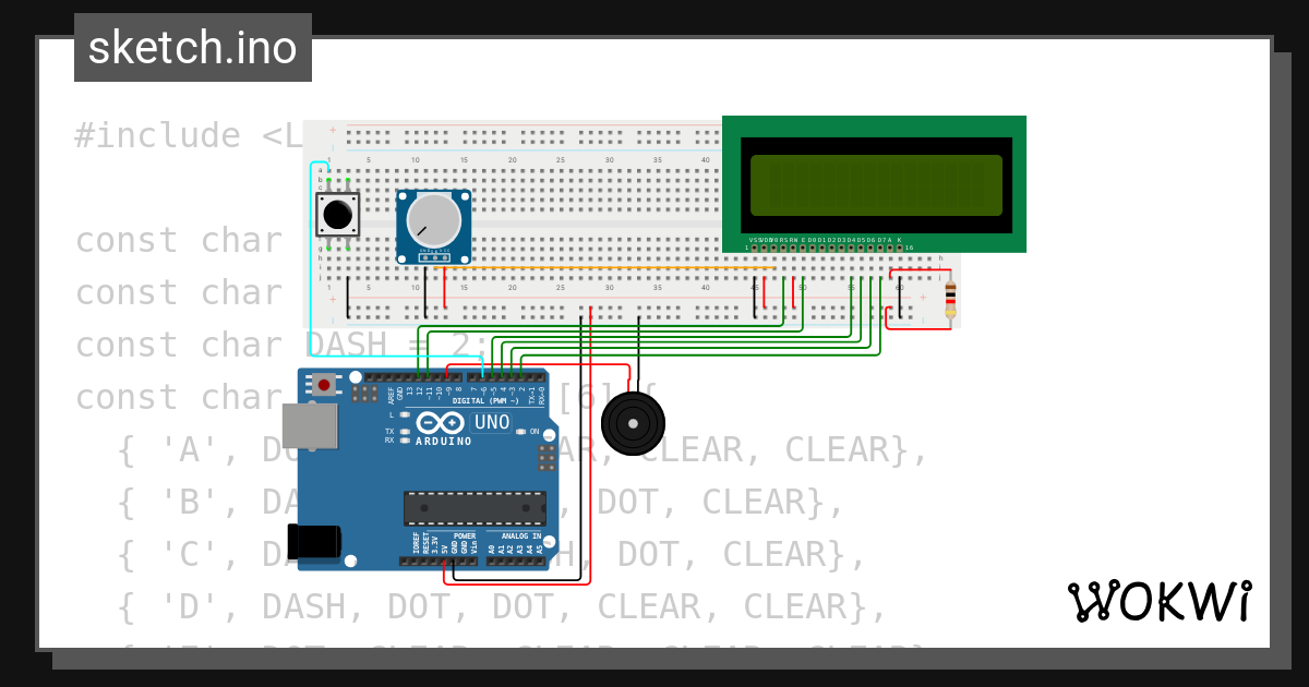 Morsecode Wokwi Esp32 Stm32 Arduino Simulator 2400