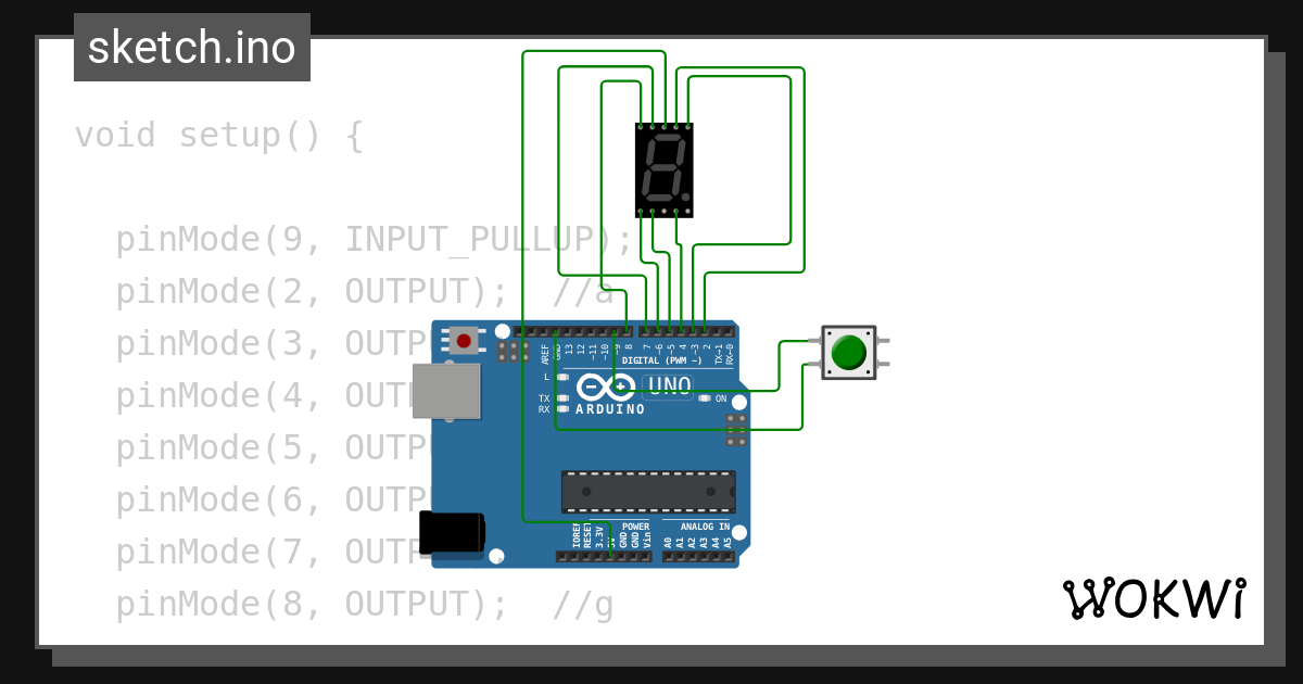 Seven Segmen Btn Wokwi Esp32 Stm32 Arduino Simulator 9791