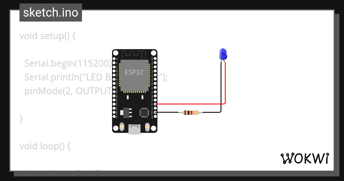 LED Blink Copy - Wokwi ESP32, STM32, Arduino Simulator LED Blink Copy - Wokwi ESP32, STM32, Arduino Simulator