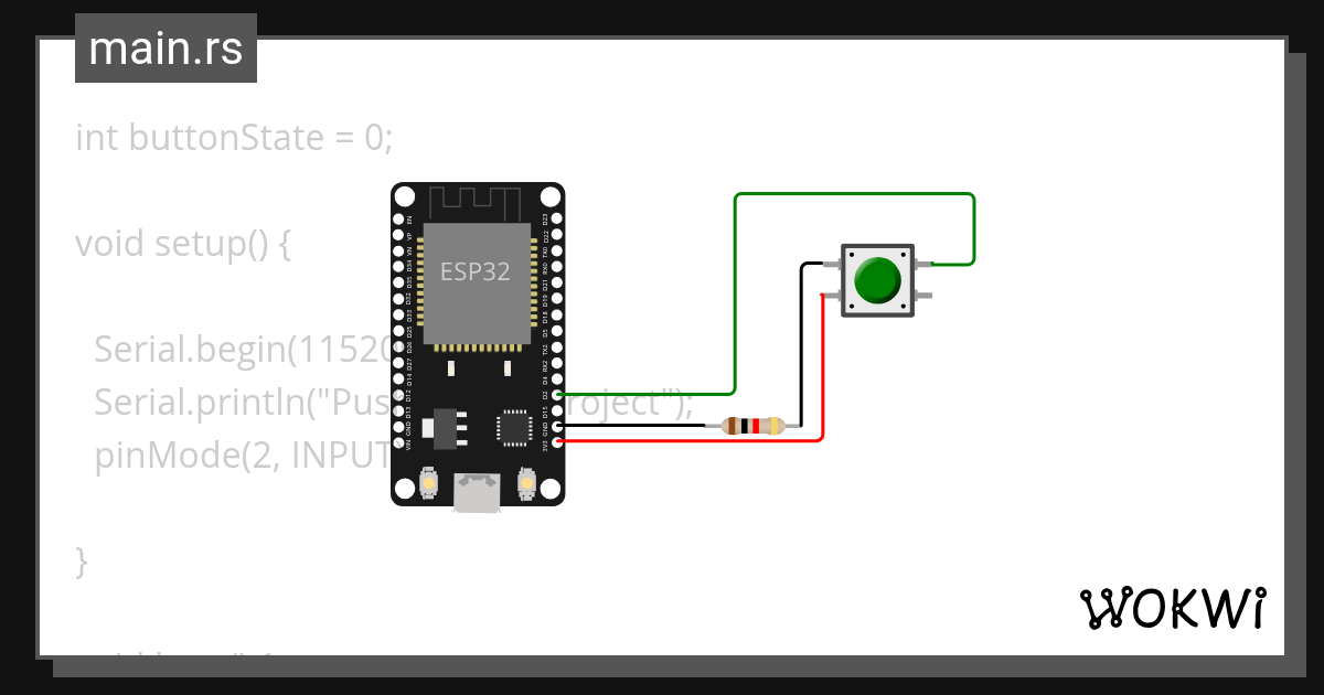 Push button praveen raj - Wokwi ESP32, STM32, Arduino Simulator Push button praveen raj - Wokwi ESP32, STM32, Arduino Simulator