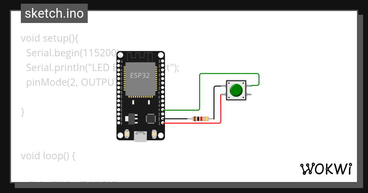 Push button Copy - Wokwi ESP32, STM32, Arduino Simulator