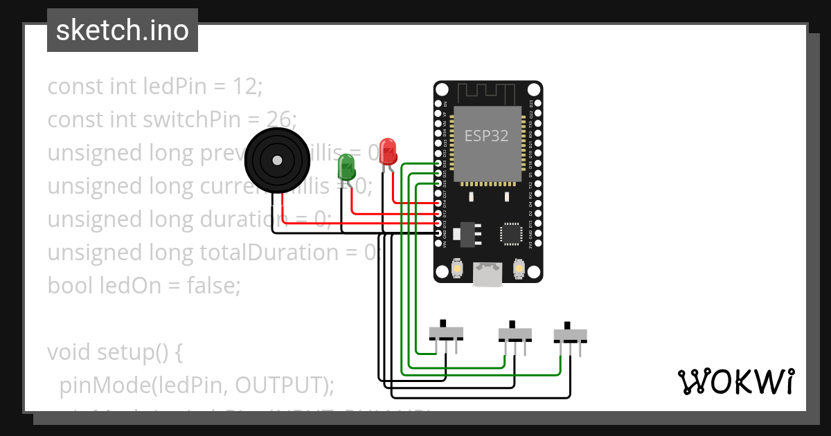 Latihan 8 milis - Wokwi ESP32, STM32, Arduino Simulator
