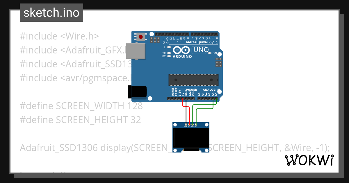 Trying Scrolling Functions - Wokwi ESP32, STM32, Arduino Simulator