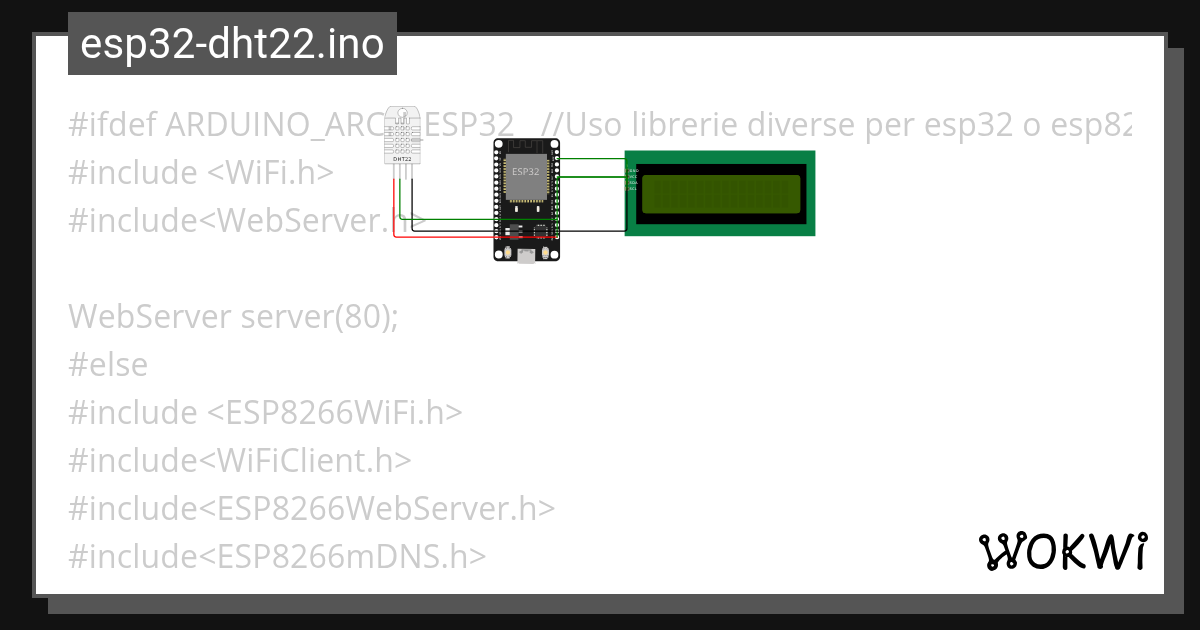 Sensore Dht22 Con Thingspeak Wokwi Esp32 Stm32 Arduino Simulator 8399