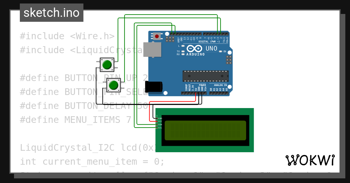 Menu Selec Wokwi Esp32 Stm32 Arduino Simulator 3820