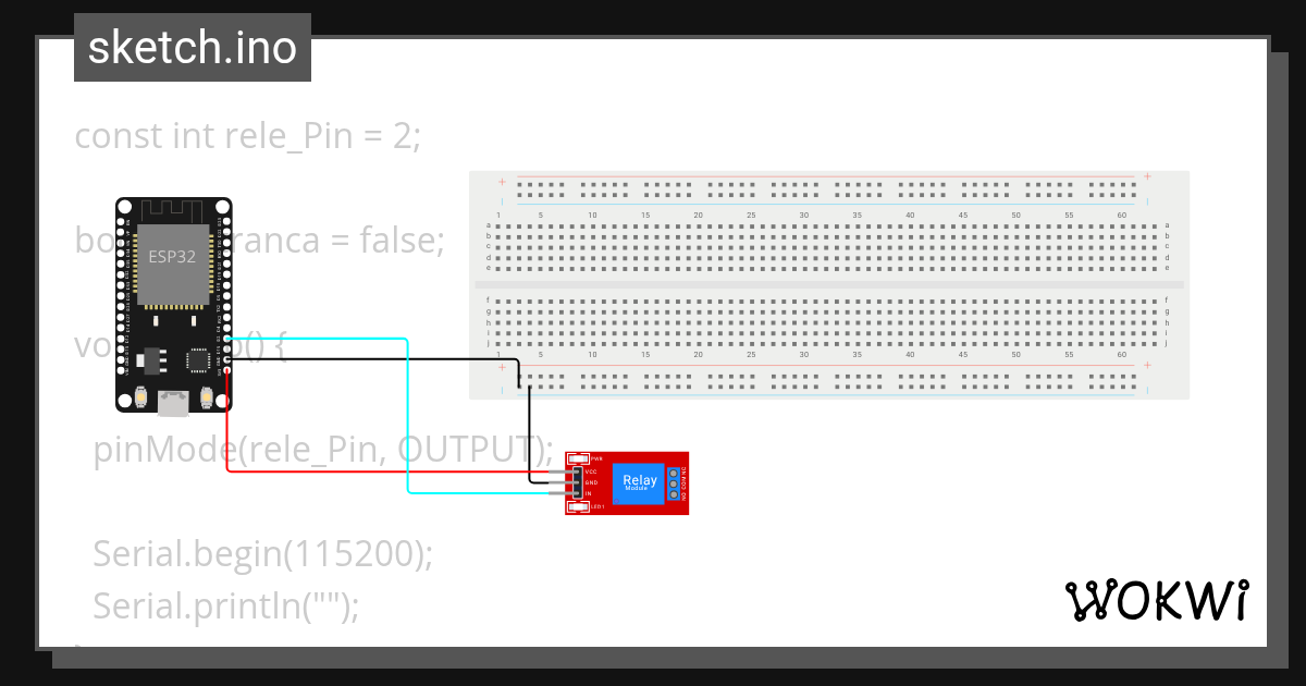 Tranca do Carro - Wokwi ESP32, STM32, Arduino Simulator