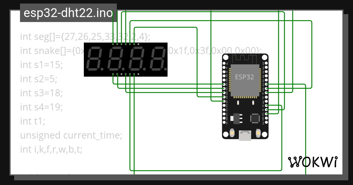 20230221 四個小圓圈 - Wokwi ESP32, STM32, Arduino Simulator