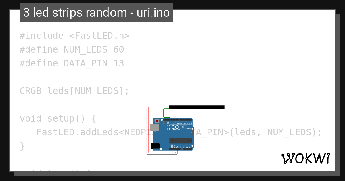 Ledstrip Wokwi Esp32 Stm32 Arduino Simulator