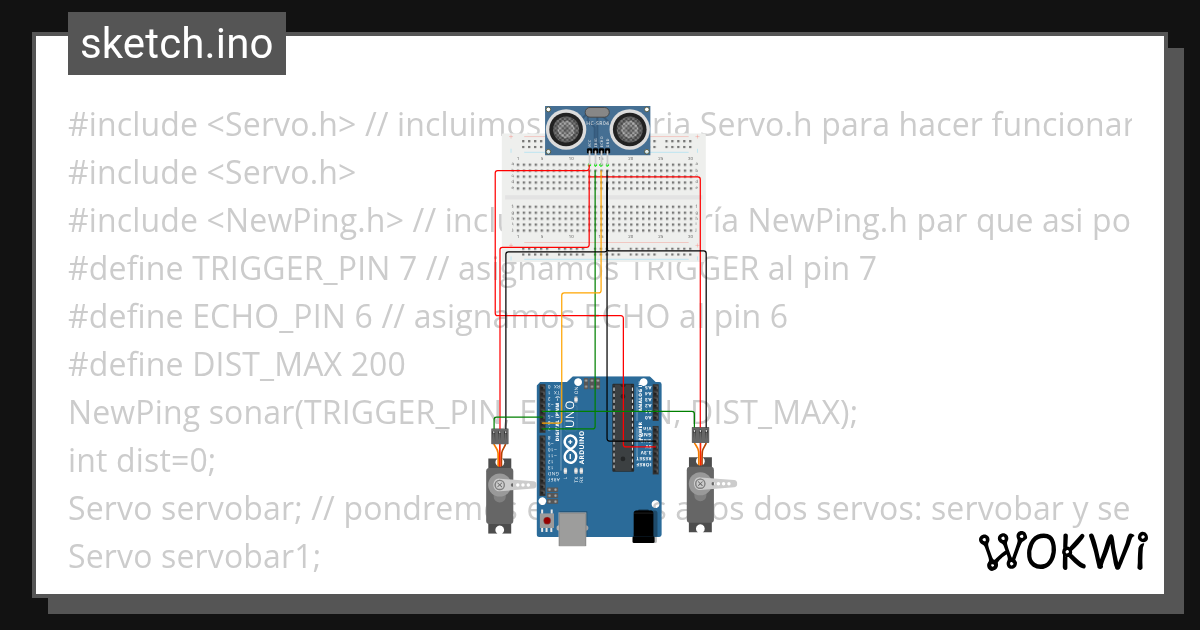 circuito robot - Wokwi ESP32, STM32, Arduino Simulator