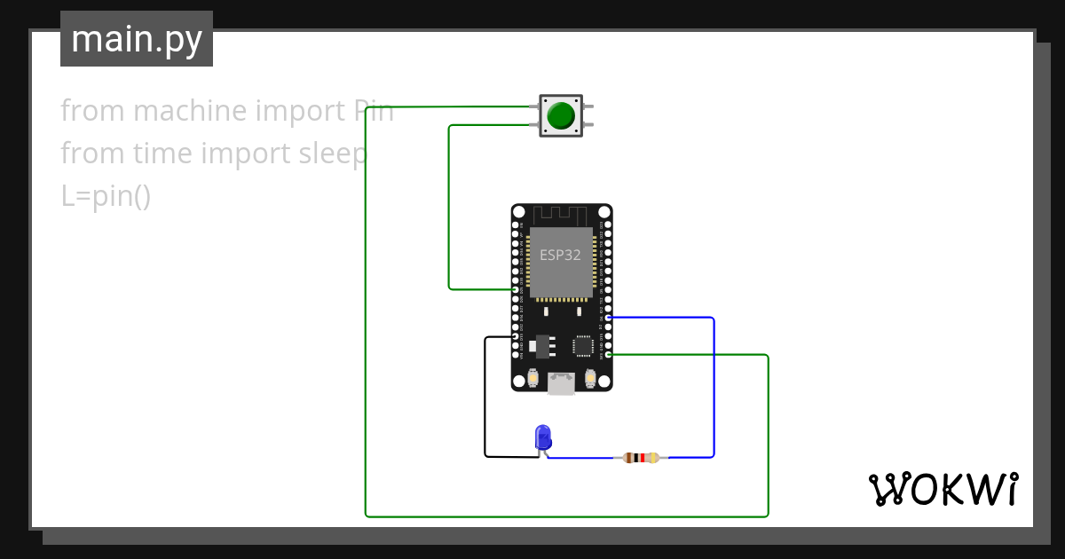 Bouton Poussoir Wokwi Esp32 Stm32 Arduino Simulator 6769