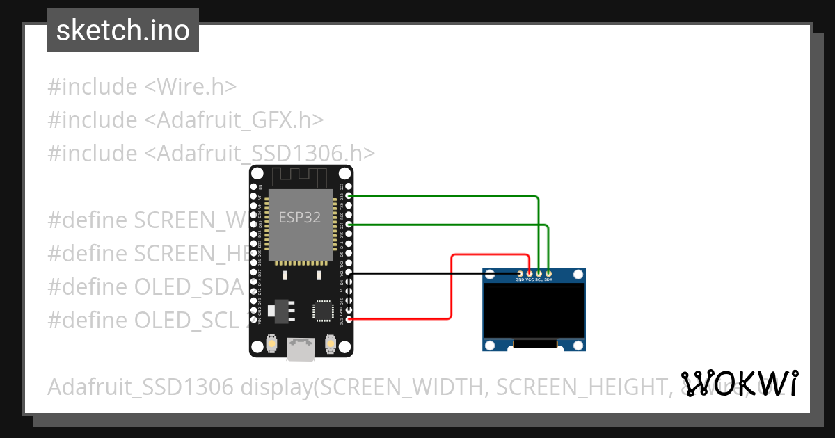 ESP32_OLED_display - Wokwi ESP32, STM32, Arduino Simulator