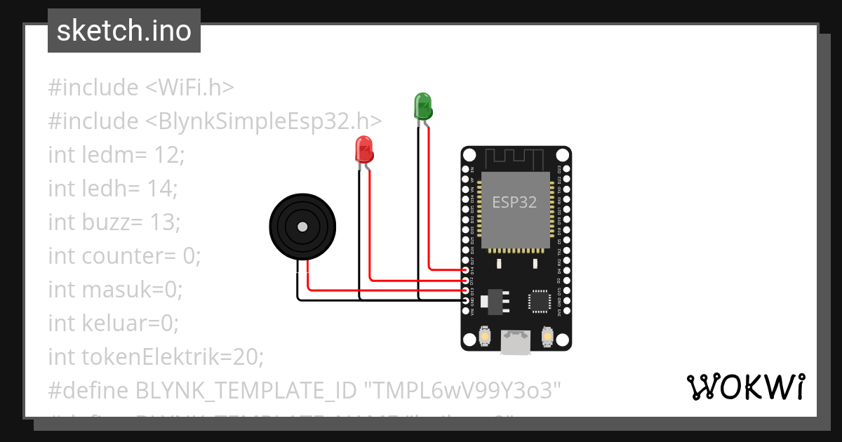 Latihan 8 - Wokwi ESP32, STM32, Arduino Simulator