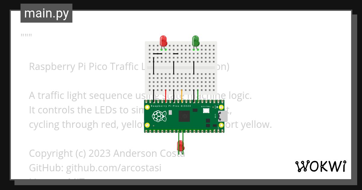 Traffic Light Copy - Wokwi Arduino and ESP32 Simulator