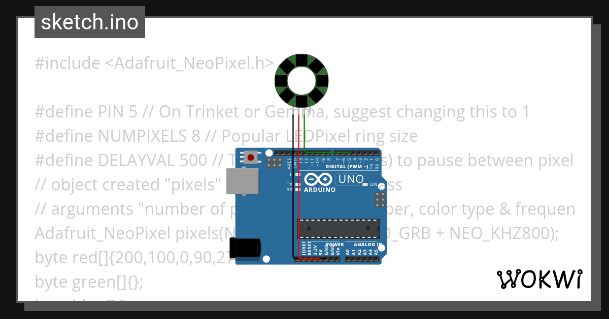 Led Ring Wokwi Esp32 Stm32 Arduino Simulator