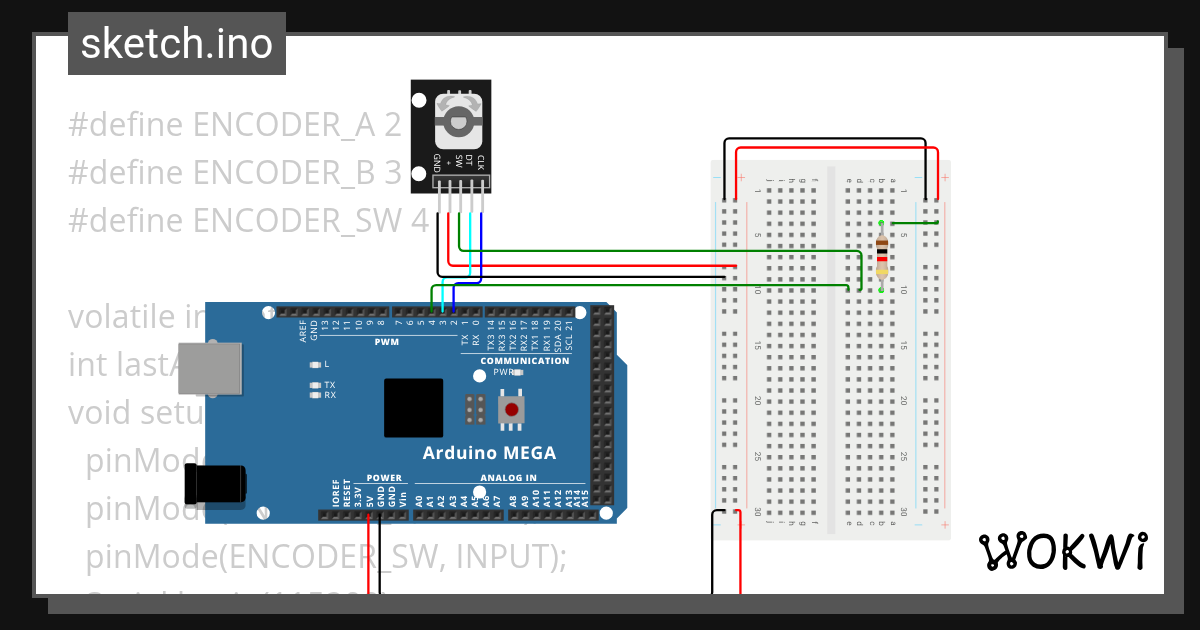 E03 Encoder 01 Wokwi Esp32 Stm32 Arduino Simulator 4656