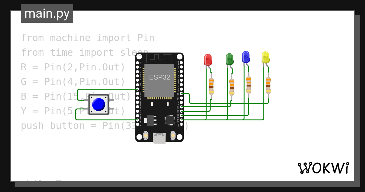 Micropyhton Wokwi Esp32 Stm32 Arduino Simulator