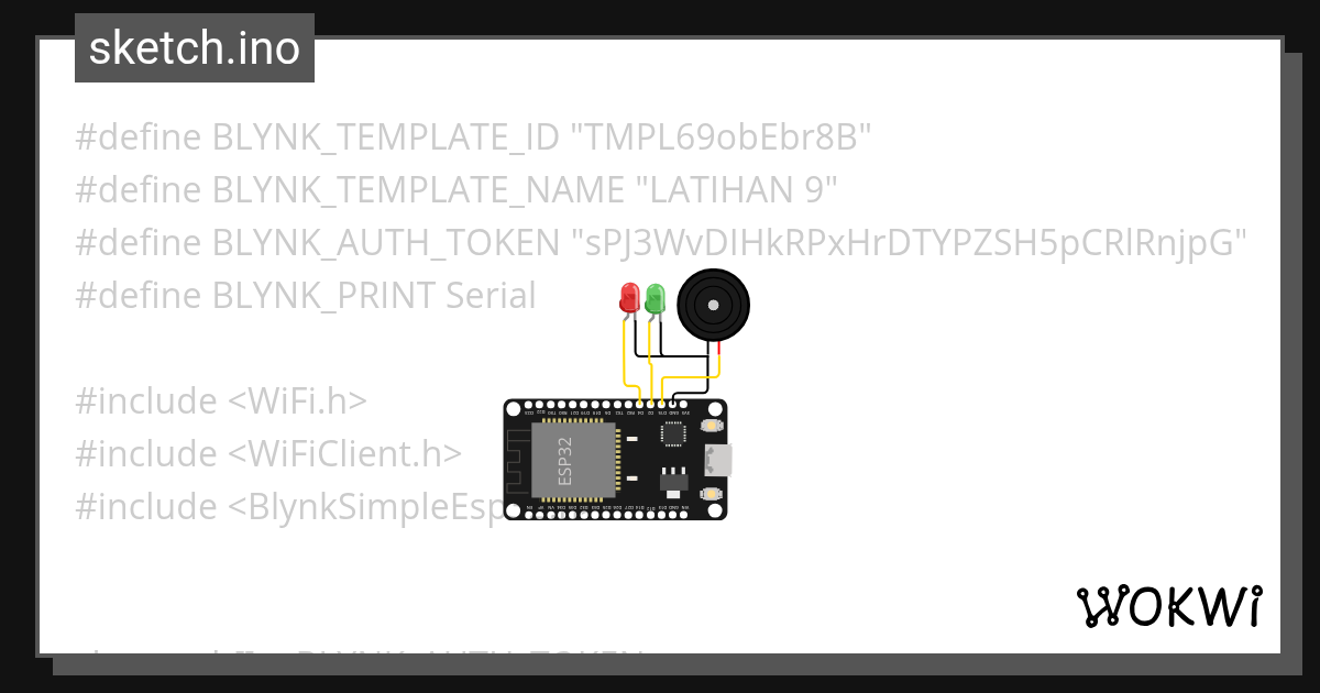 LATIHAN 9 - Wokwi ESP32, STM32, Arduino Simulator