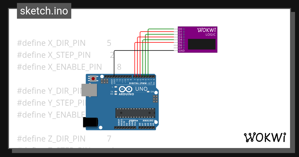 Stepper linear speed V10 - Wokwi ESP32, STM32, Arduino Simulator