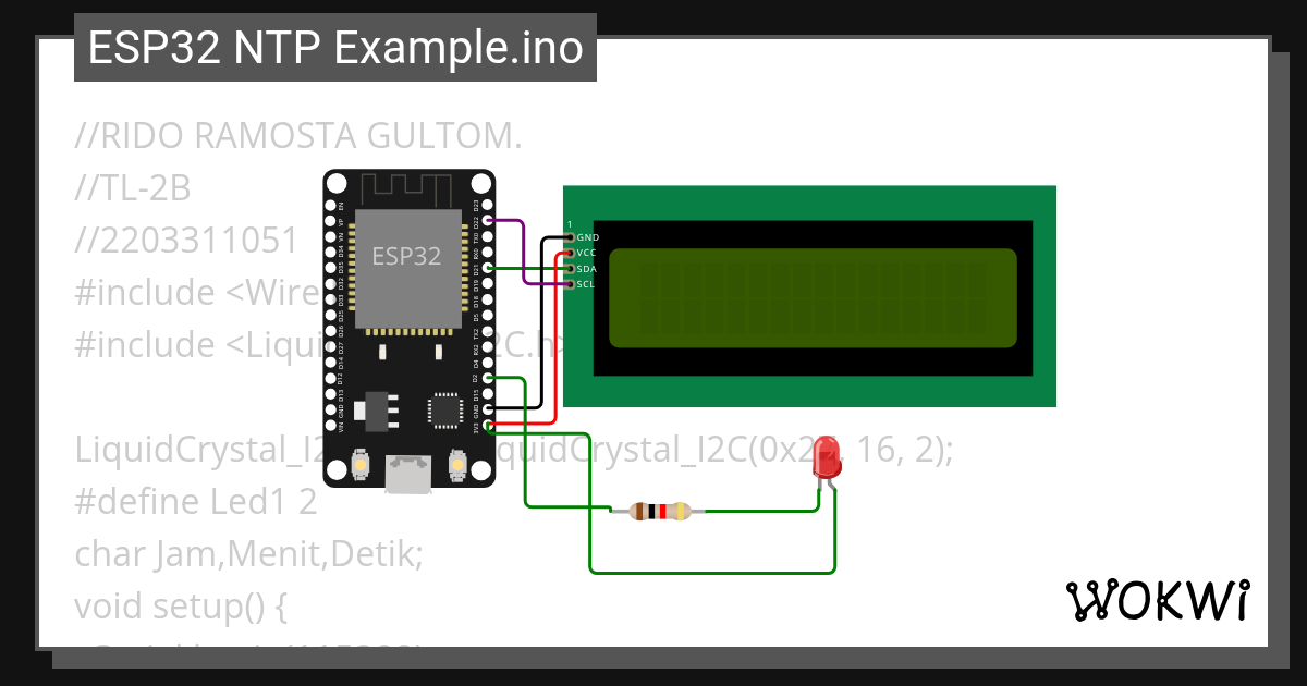 20_Rido Gultom_TL2B_membuat jam digital Copy - Wokwi ESP32, STM32, Arduino Simulator