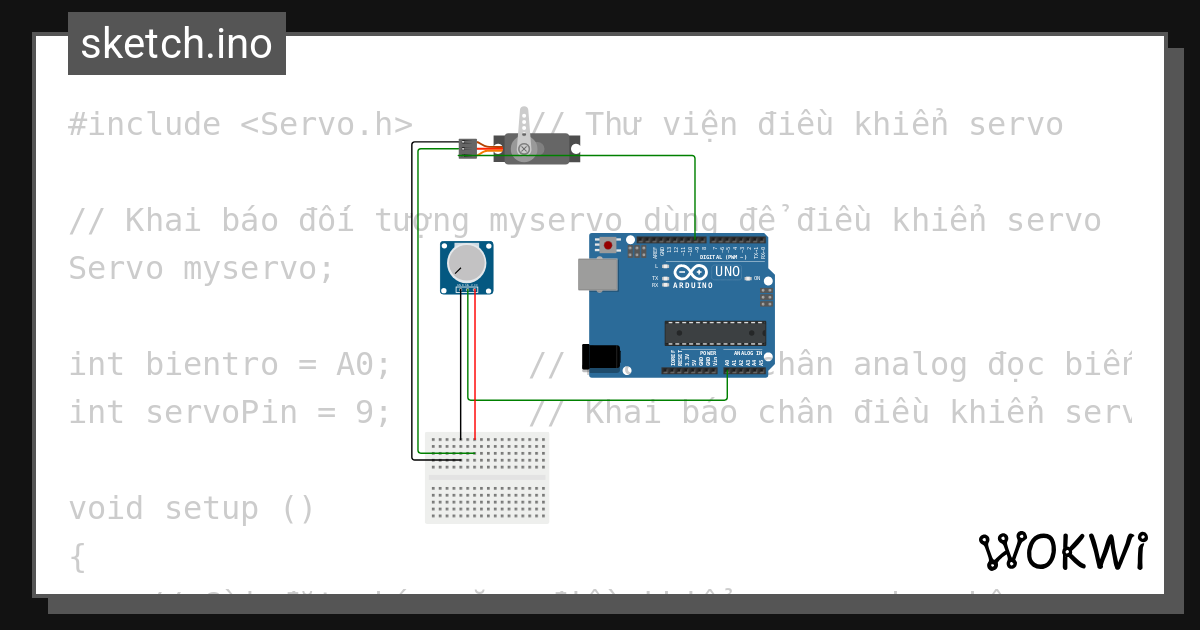 Test Servo Wokwi Esp32 Stm32 Arduino Simulator 9516