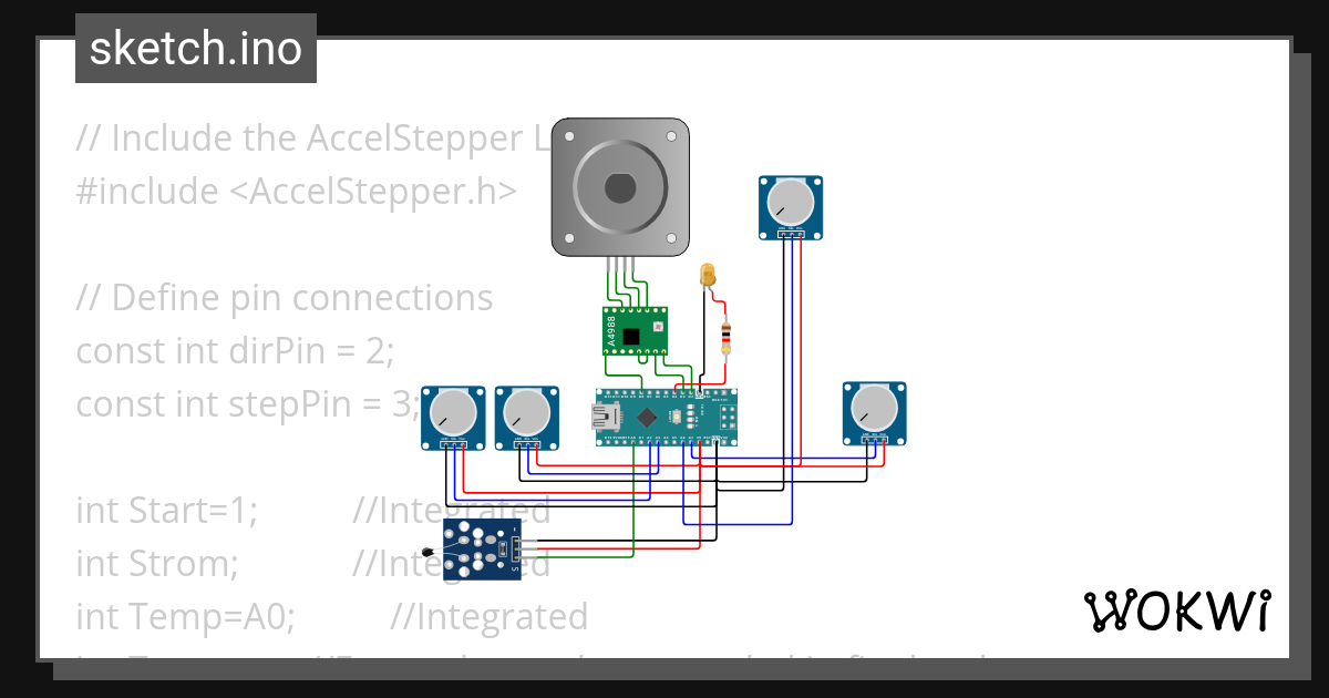 Stepper D - Wokwi Arduino and ESP32 Simulator