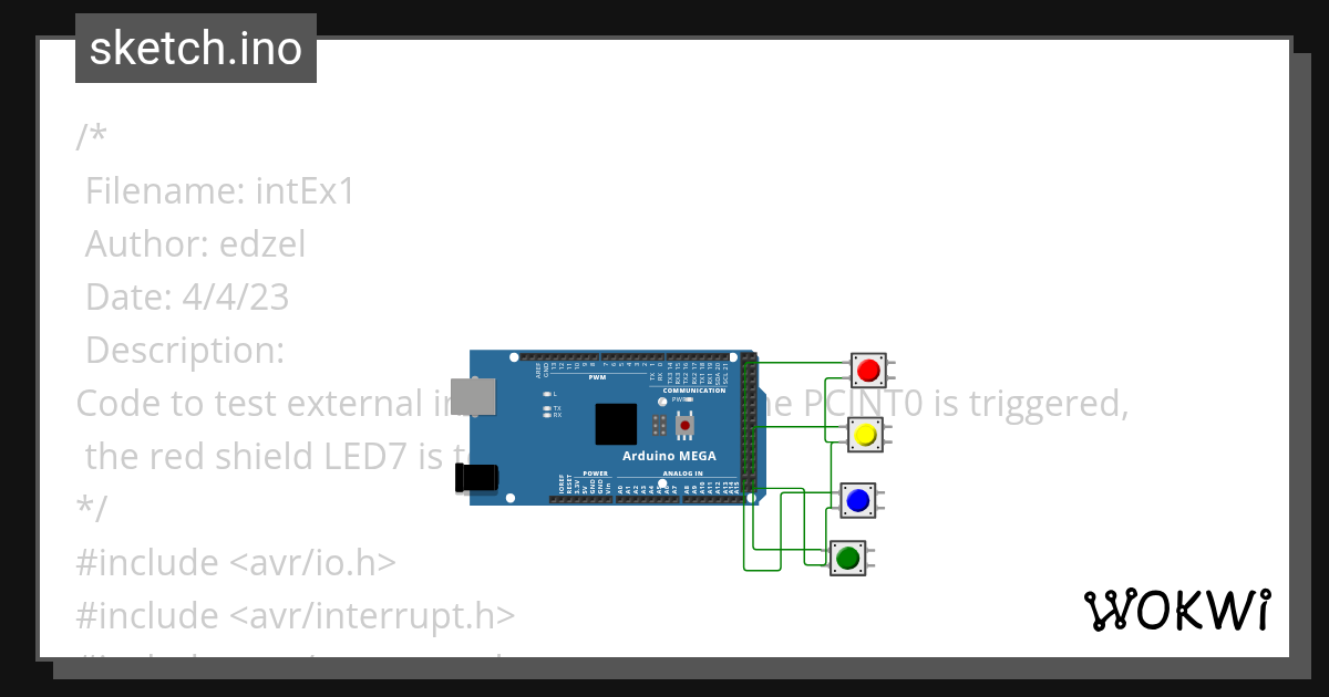 led_switches.ino L - Wokwi ESP32, STM32, Arduino Simulator