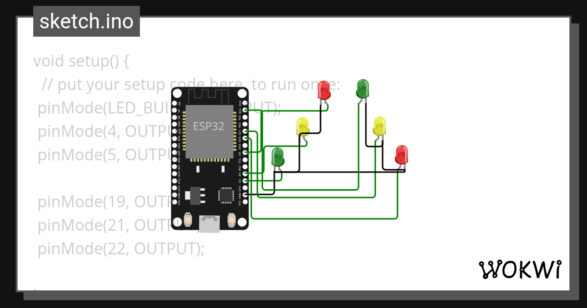 semaforo2 - Wokwi ESP32, STM32, Arduino Simulator