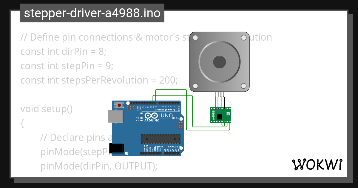 Stepper Motor With Serial Wokwi Arduino And Esp32 Simulator 1517