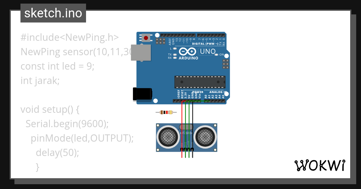 Sensor ultrasonik - Wokwi ESP32, STM32, Arduino Simulator Sensor ultrasonik - Wokwi ESP32, STM32, Arduino Simulator