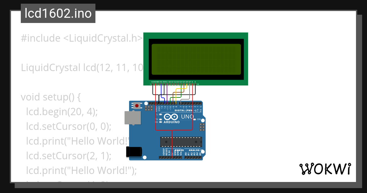 Większy Ekran Lcd Wokwi Esp32 Stm32 Arduino Simulator 7969